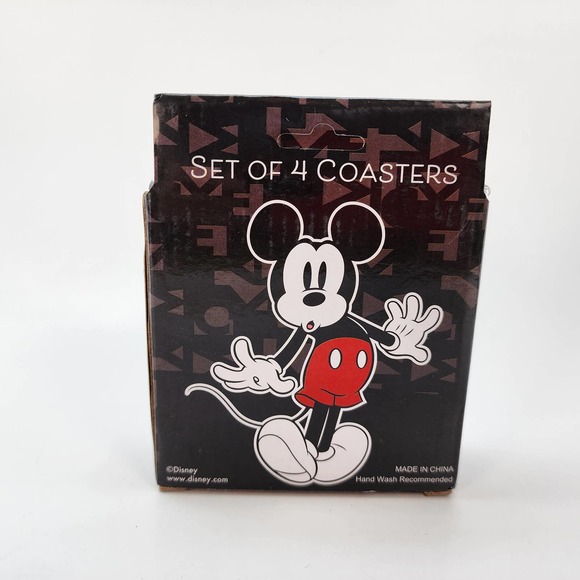 Zrike | Dining | Disneys Mickey Mouse Coasters Set Of Four L Nib | Poshmark